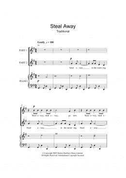 Steal Away Arr Rick Hein Choir Print Sheet Music Now