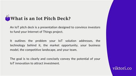 Iot Pitch Deck Guide Examples Startup Template And Tips Viktori