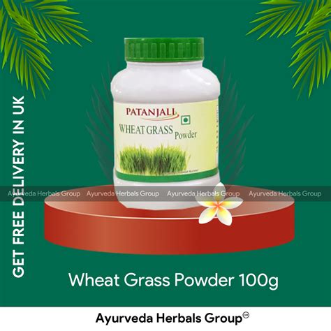 Patanjali Wheat Grass Powder 100g Gluten Free Ayurveda Herbals Uk