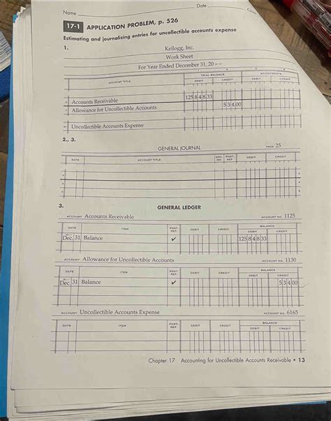 date name claw 17 1 application problem p 526 estimating and