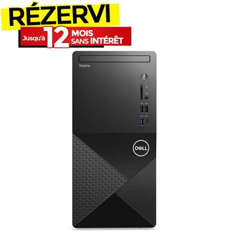 PC de Bureau DELL VOSTRO 3030 i5 12è Gén 16Go 512Go SSD Noir