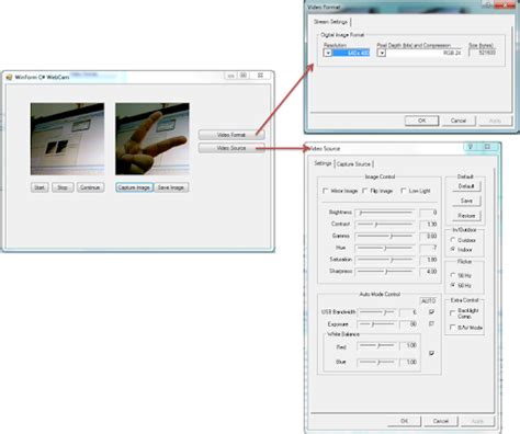 Winform With C For Show Video From Webcam And Image Capturing C And
