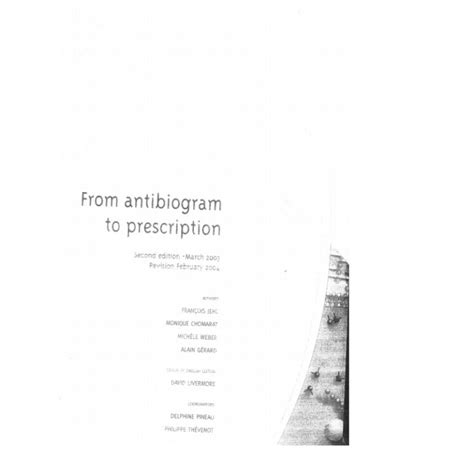 From Antibiogram To Prescription на ТОП цена