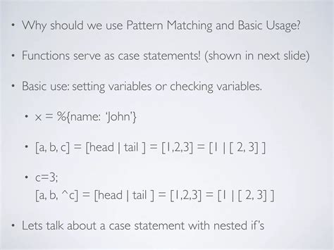Pattern Matching Presentation Ppt