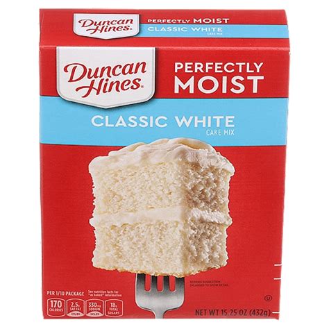 Duncan Hines Perfectly Moist Classic White Cake Mix 1525 Ounce Fairway