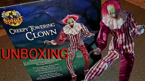 Creepy Towering Clown Unboxing And Demo Youtube