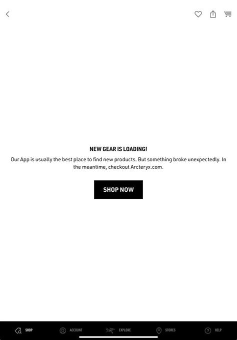 Ios Arcteryx App Not Fully Functional Rarcteryx