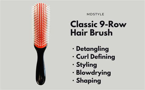 Mdstyle Hair Brush For Curly Thick Wavy And Coily Hair