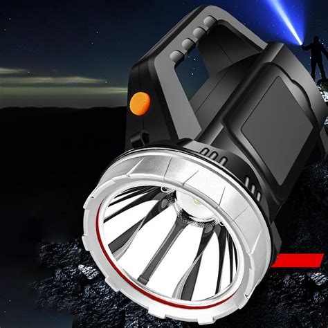 Linterna Led Linterna De Mano Reflector Con Carga Usb Antorcha De