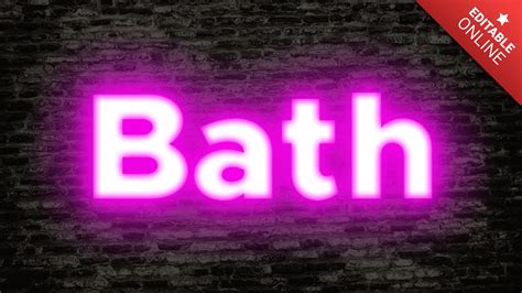 Bath Violeta Claro Generador De Efectos De Texto