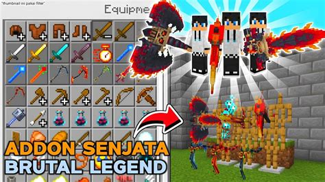 Addon Senjata Brutal Legend Minecraft Support 121 Youtube