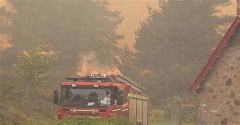 Inverness Fire Mile Wide Blaze Burns All Night As Firefighters Face