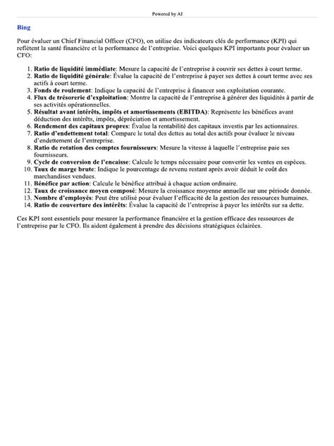 Kpi Cfo Pdf
