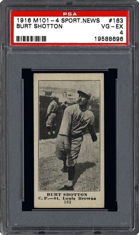 191516 M101 4 Sporting News Burt Shotton Psa Cardfacts®