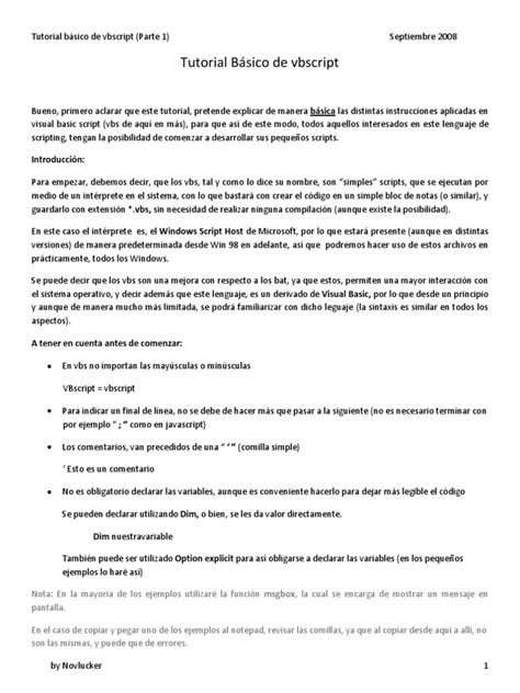 Introducción A Los Conceptos Básicos De Vbscript Pdf Estructura De Datos De Matriz