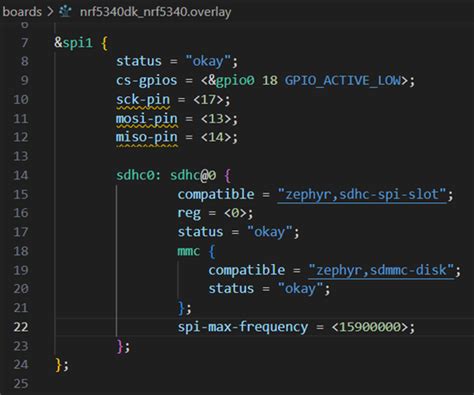 Failing To Build Fatfs Sample On Nrf5340dk Nordic Qanda Nordic