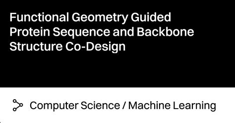 Functional Geometry Guided Protein Sequence And Backbone Structure Co Design