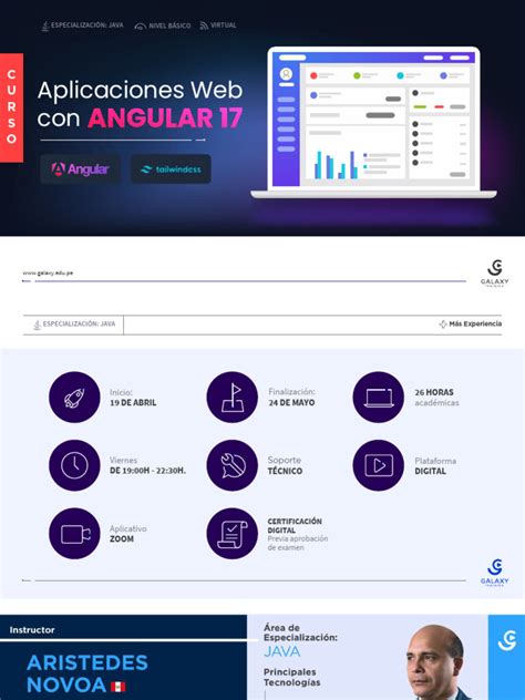Temario Aplicaciones Web Con Angular 17 Pdf Java Lenguaje De