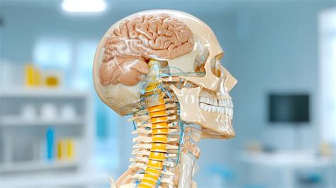 Visualization Of Human Cervical Spine Anatomy Stock Illustration