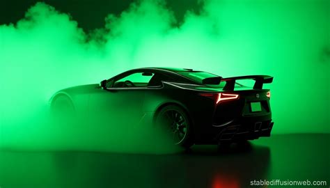 Lexus Lfa In Green Smoke Stable Diffusion Online