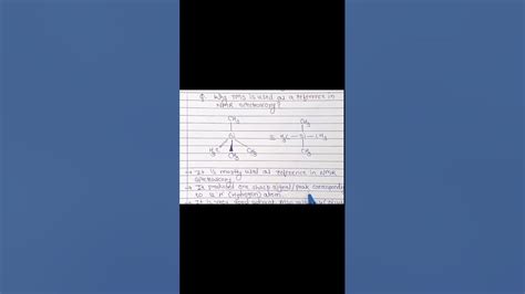 Part 1 Tms Tetramethyl Silaneused As Reference Organic Spectra