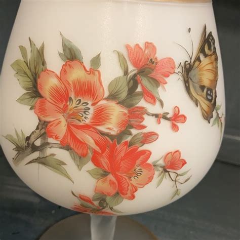 Norleans Art Vintage Norleans Frosted Satin Glass Goblet Vase