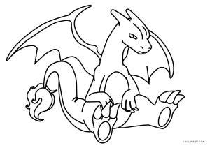 Desenhos de Charizard Para Colorir Páginas Para Impressão Grátis
