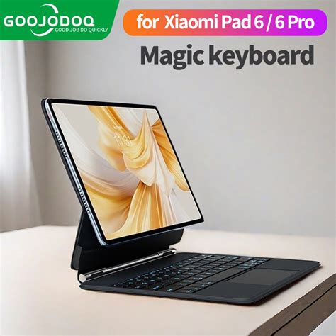 Goojodoq Magic Keyboard For Xiaomi Pad Pro Case Bluetooth Keyboard Wireless Magnetic Touchpad