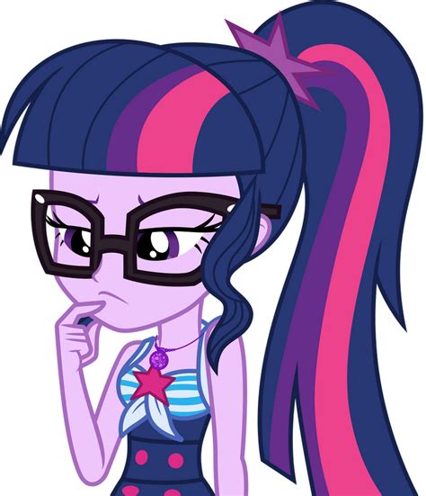 Swimmer Twilight Sparkle Thinking By Cloudyglow On Deviantart