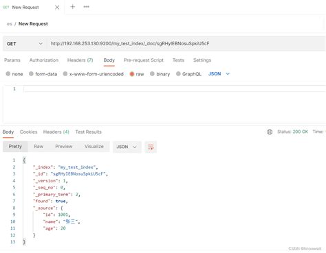 Elasticsearch基本概念与restful接口elasticsearch Restful接口 Csdn博客