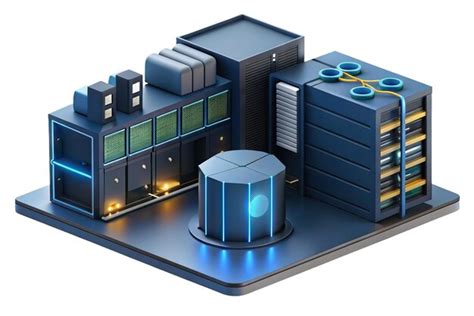 Premium Photo Modern Server And Data Center Icon
