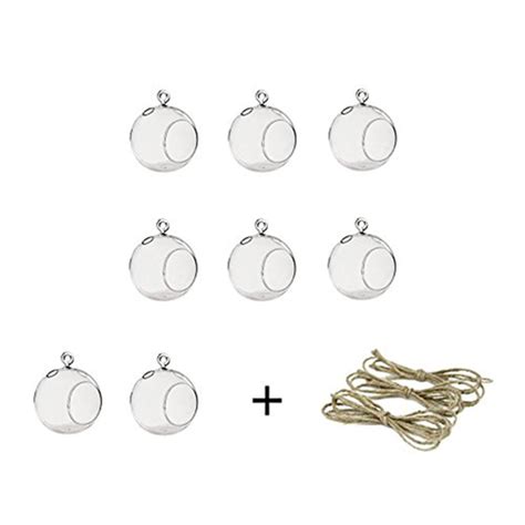80mm Hanging Tealight Holder Glass Globes Terrariu Grandado