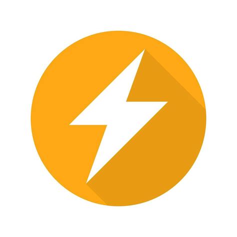 Modern Round Electricity Icon Vector 34370829 Vector Art At Vecteezy