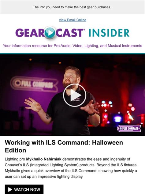 Full Compass Gearcast Ils Command Overview And Voiceover Tips Milled