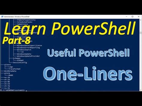 PowerShell Part Useful PowerShell One Liners Techno Network YouTube