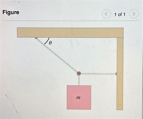 solved 1 of 1find the tension in the two cords shown in the
