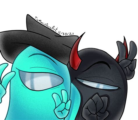 Among Us Cyan And Black By Tiamariedoesart On Deviantart