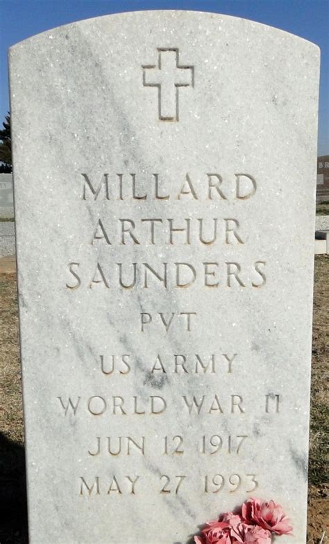 Millard Arthur Saunders 1917 1993 Memorial Find A Grave