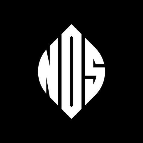 Premium Vector Nds Circle Letter Logo Design With Circle And Ellipse