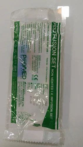 Pvc Polyfusion Non Vented I V Infustion Set For Hospital Grade