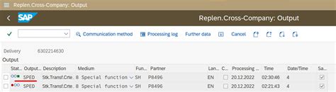 Sap Mm 公司间sto外向交货单sped输出报错 Po Does Not Contain A Confirmation
