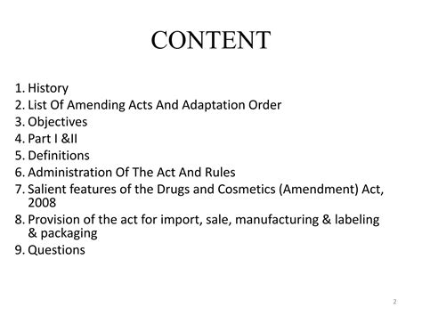 Drugs And Cosmetics Act 1940 And Rules 1945 Pptx Substance Abuse