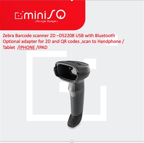 Barcode Scanner Zebra Ds2208 Wired 1d 2d Qr Barcode Handheld With