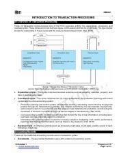 Understanding Transaction Processing Cycles And Accounting Course Hero