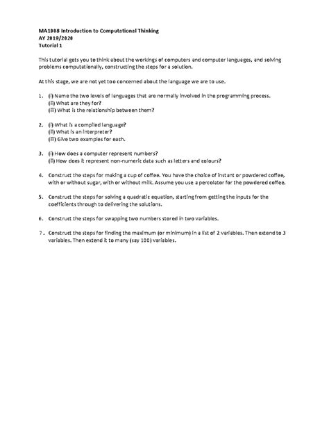 Intro To Computational Thinking Tutorial Combined 1 10 Ay 2019