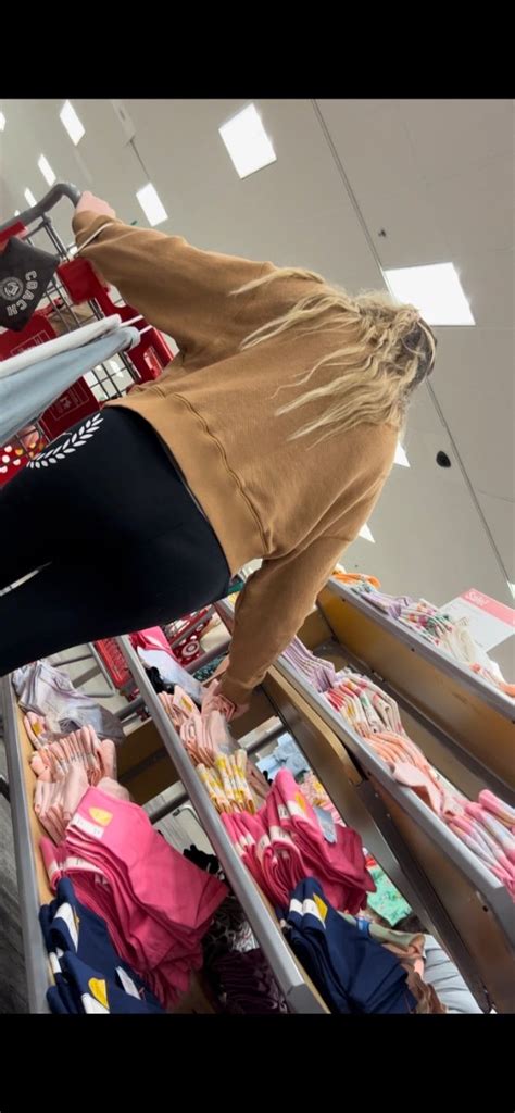 Cute Latina With See Through Bend Over Candid Pictures