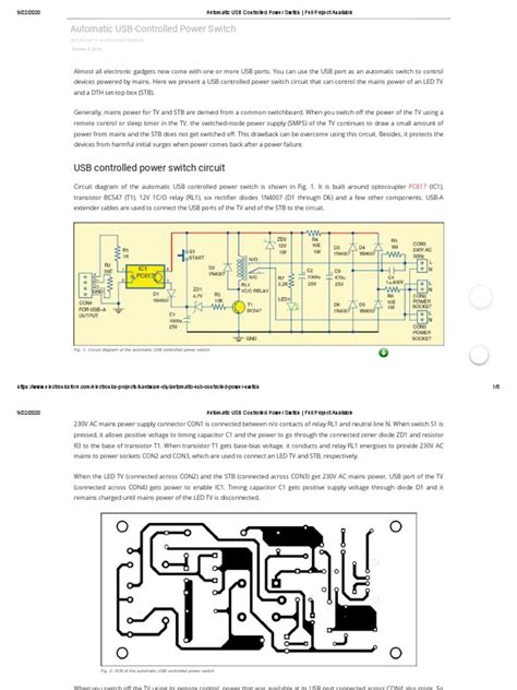 Automatic Usb Controlled Power Switch Full Project Available Pdf