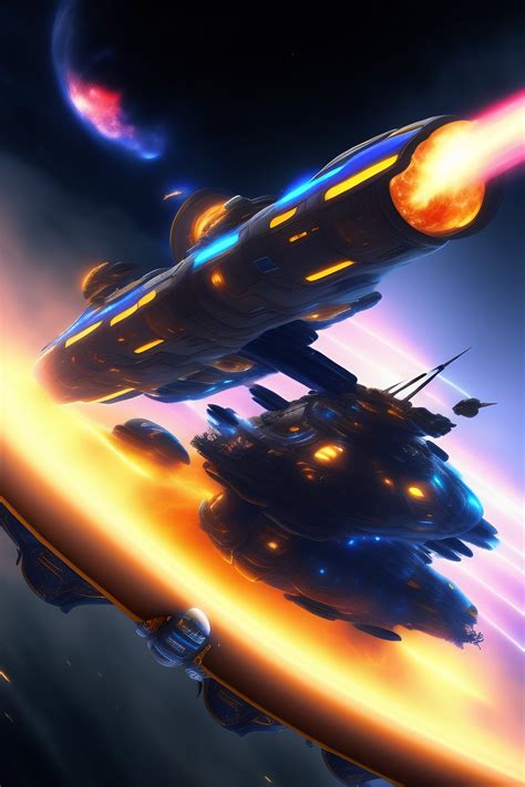 Lexica Terran Battlecruiser S Firing The Protoss Carrier