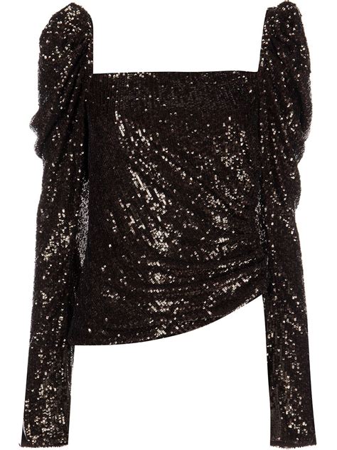 Jonathan Simkhai Sequin Square Neck Top Editorialist
