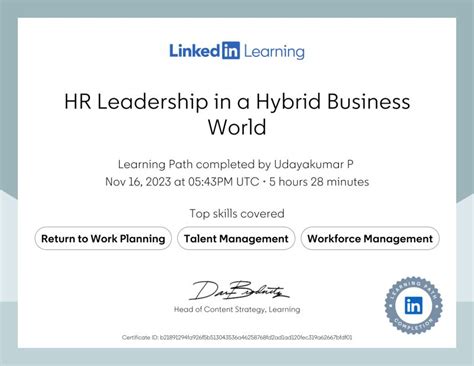 Udayakumar P On Linkedin Certificate Of Completion